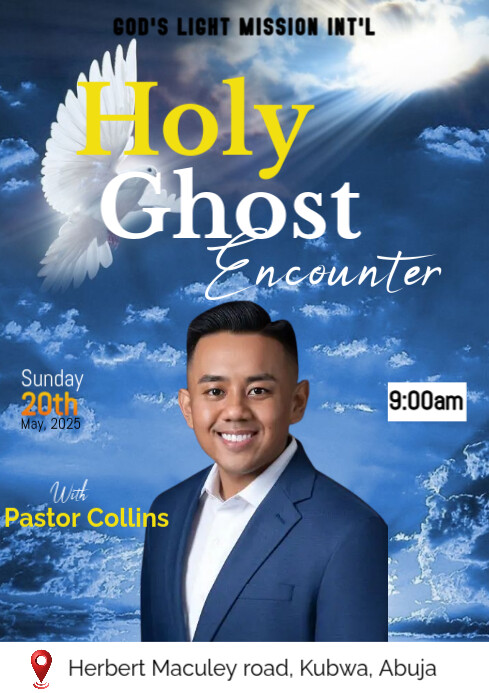 Blue Professional Church Flyer A4 Template | PosterMyWall