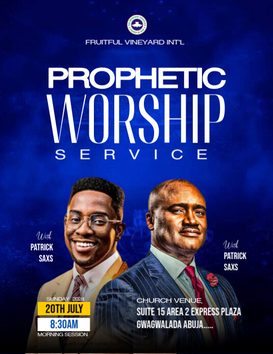 Copy of Blue Professional Church Flyer Flyer (us Letter) | PosterMyWall