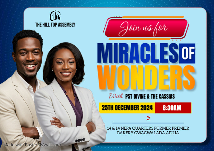 Blue Professional Church Flyers A4 Template | PosterMyWall