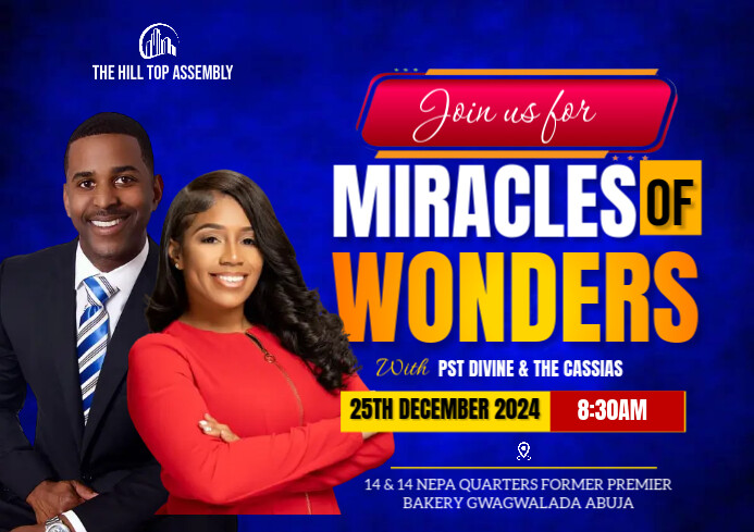 Blue Professional Church Flyers A4 Template | PosterMyWall