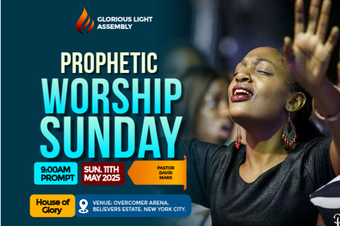Blue Professional Church Flyers Poster Template | PosterMyWall