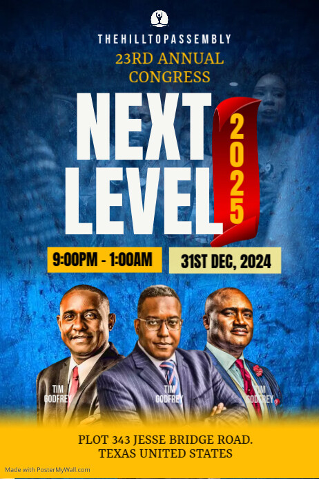 Blue Professional Church Flyers Poster Template | PosterMyWall
