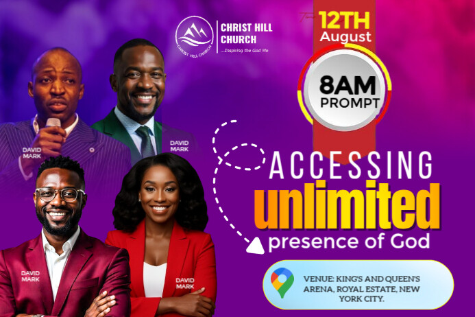 Blue Professional Church Flyers Poster Template | PosterMyWall