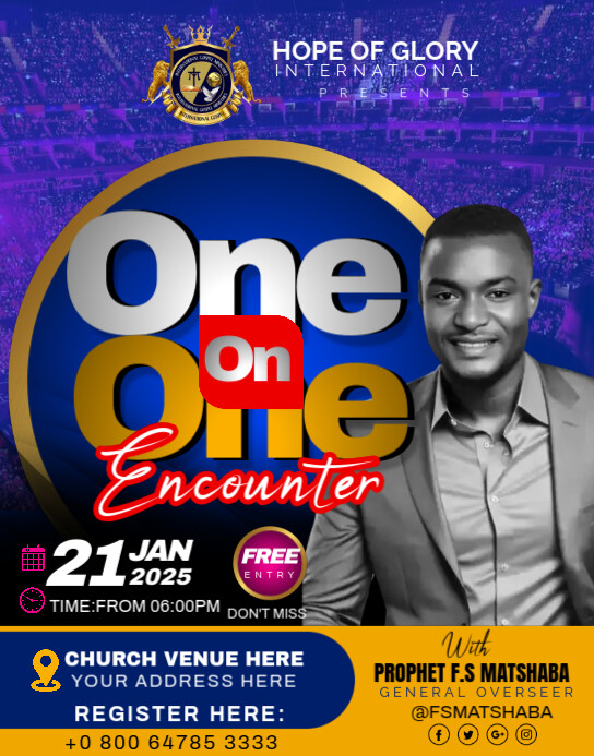 Copy of Blue Professional Church Poster/wallboard | PosterMyWall