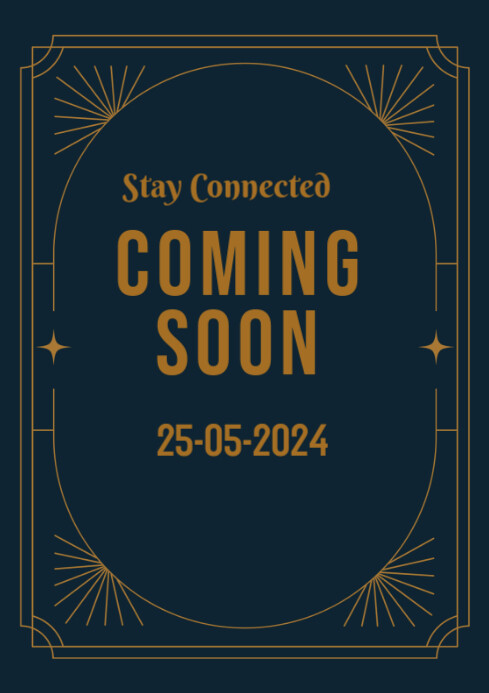 Blue Professional Coming Soon A4 Templat | PosterMyWall