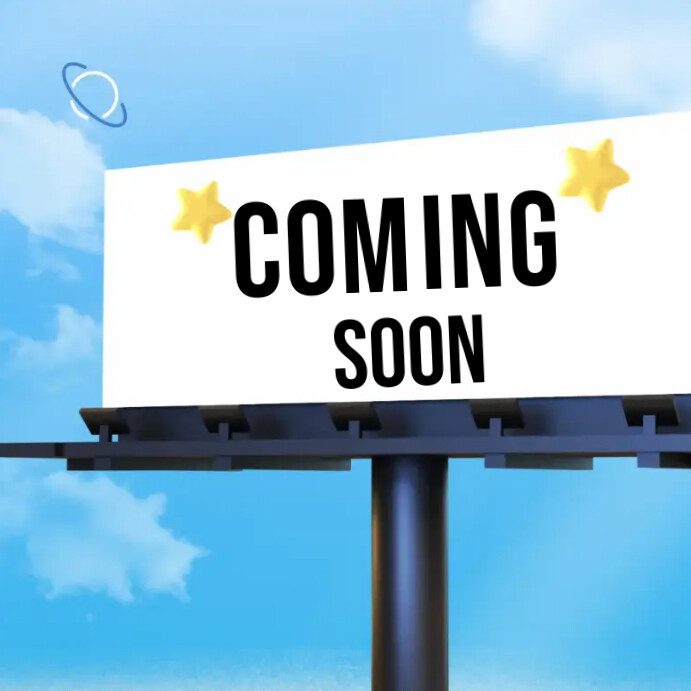 Blue Professional Coming Soon Notice Instagr Templat | PosterMyWall