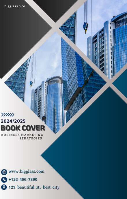 Blue Professional Company Book Wattpad Cover Template | PosterMyWall