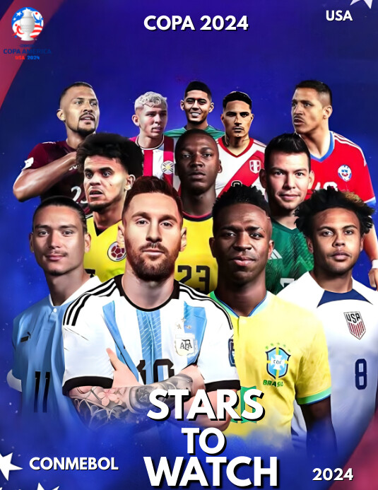 Copy of Blue Professional Copa America 2024 Flyer (u | PosterMyWall