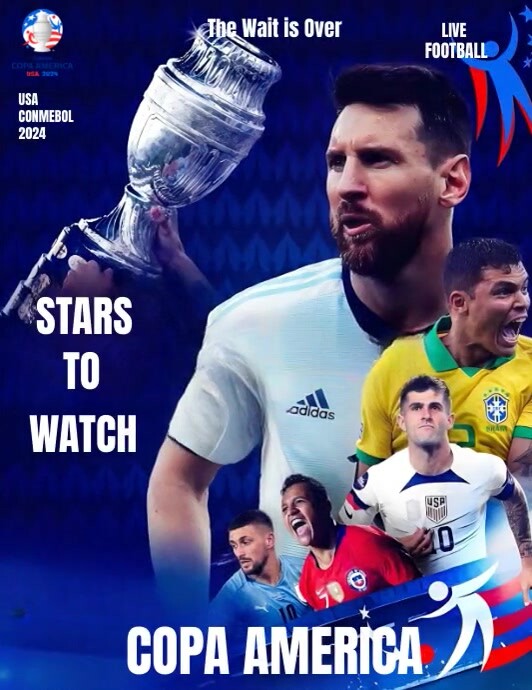Copy of Blue Professional Copa America 2024 Flyer (us | PosterMyWall
