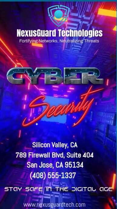 Copy of Blue Professional Cyber Security Digital Display (9:16 ...