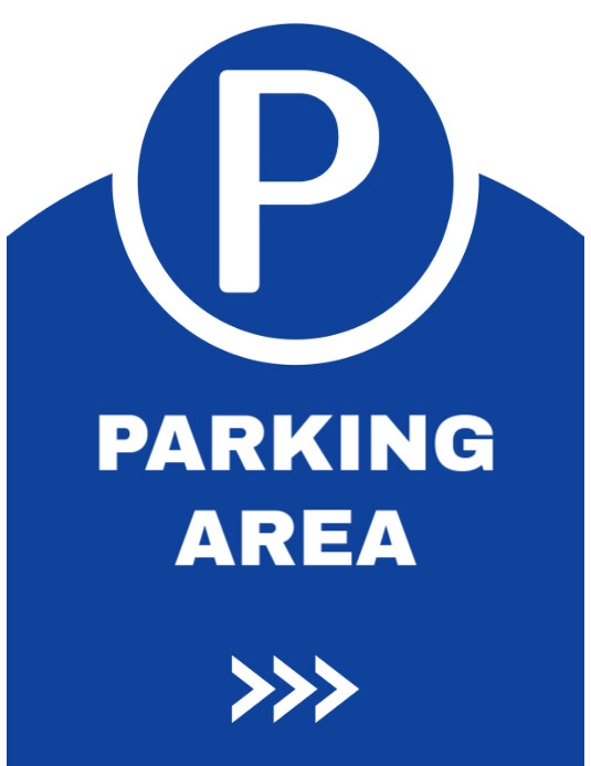 Copy of Blue Professional Directional Parking Flyer (us Letter ...