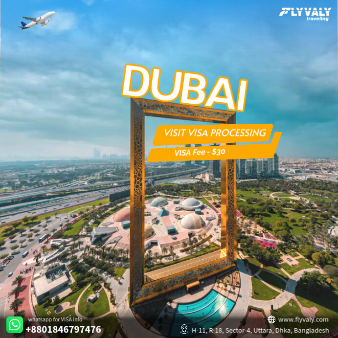 Copy of Blue Professional Dubai Visa Processing Ads Template Instagram ...