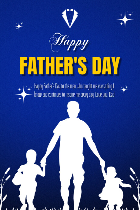 Copy of Blue Professional Father's Day Poster | PosterMyWall