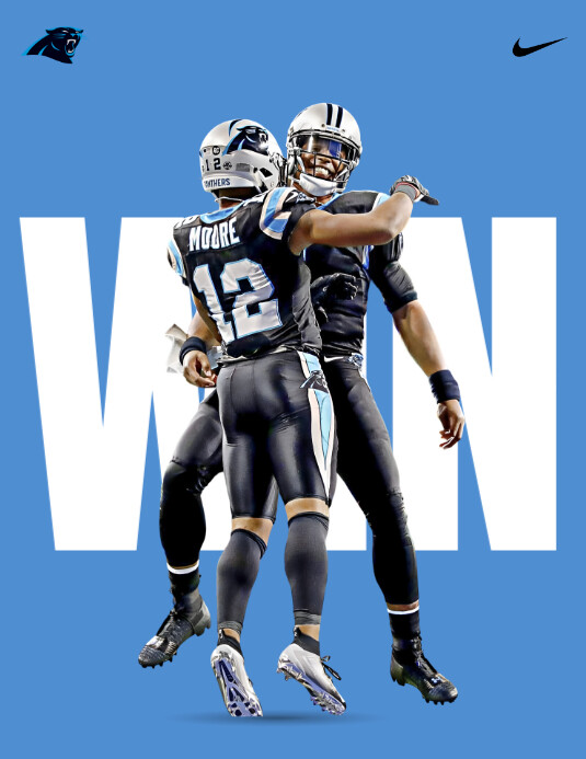 Copy of Blue Professional Football Gameday Flyer (us Letter) | PosterMyWall