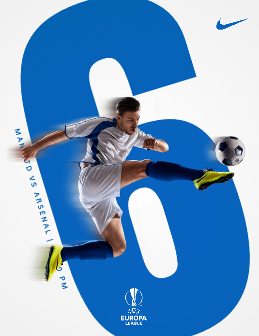 Copy of Blue Professional Football Match Day Flyer (us Letter ...
