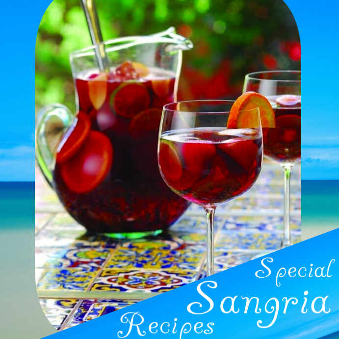 Blue Professional Free Editable Sangria Template Instagram Post ...