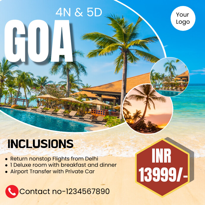 Copy of Blue Professional Goa Instagram Post | PosterMyWall