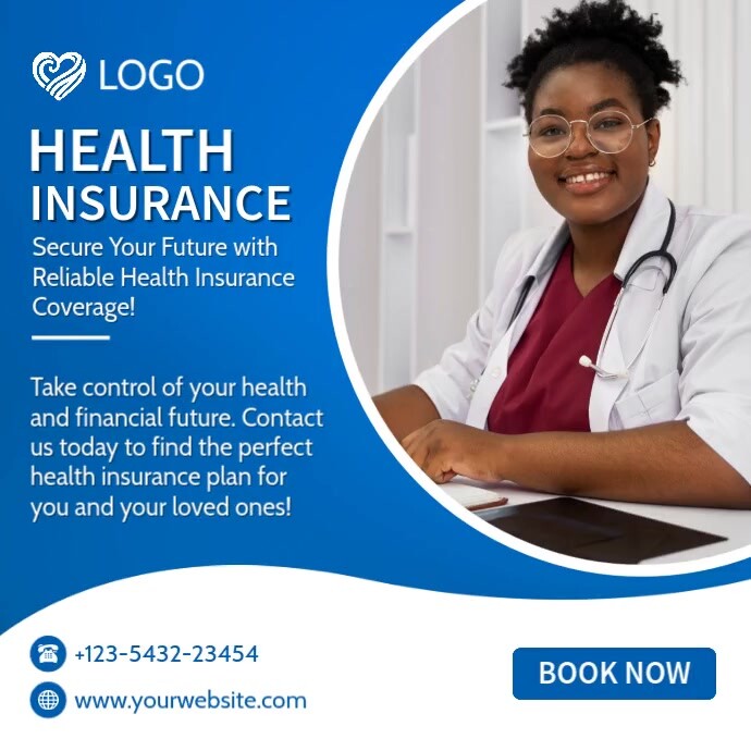 Copy of Blue Professional Health Insurance Instagram Post | PosterMyWall