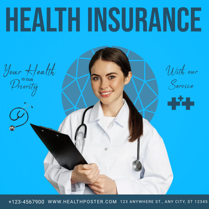 Plantilla de Blue Professional Health Insurance Instagram | PosterMyWall