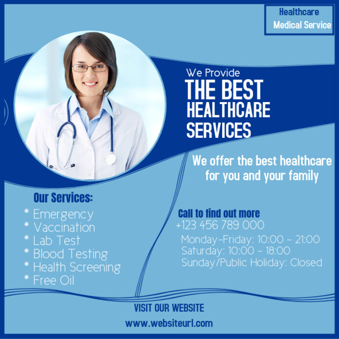 Copy of Blue Professional Healthcare Services Ads Instagram Post ...