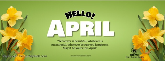 Blue Professional Hello February Facebook Cover Photo Template ...