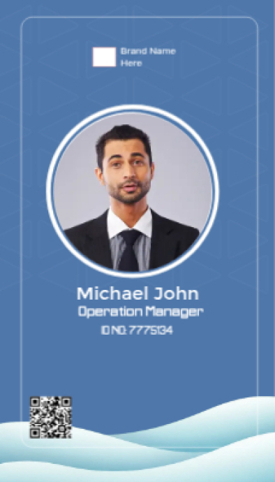 Plantilla de Blue Professional Id Business Card | PosterMyWall