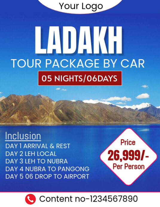 Copy of Blue Professional Ladakh Flyer (us Letter) | PosterMyWall