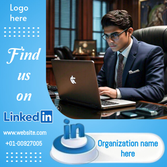 Copy of Blue Professional Linkedin Company Profile Page Template ...