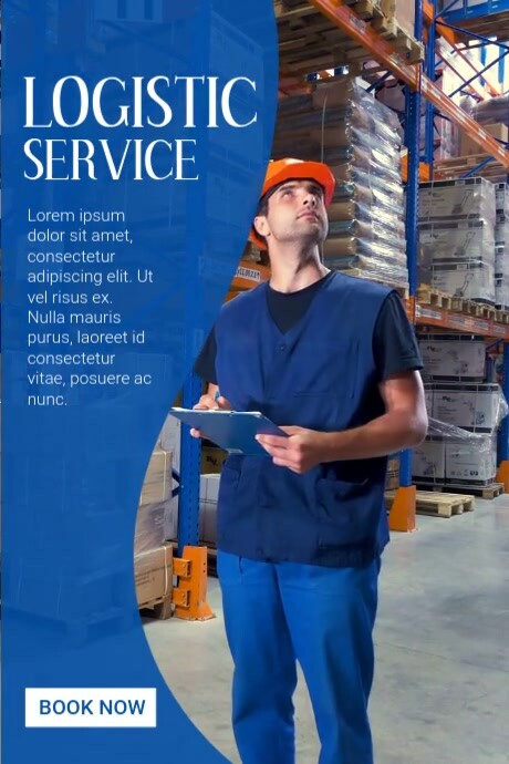 Plantilla de Blue Professional Logistic Service Poster | PosterMyWall
