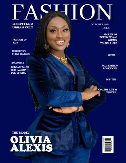 Blue Professional Magazine Cover Design Flyer (us Letter) Template ...