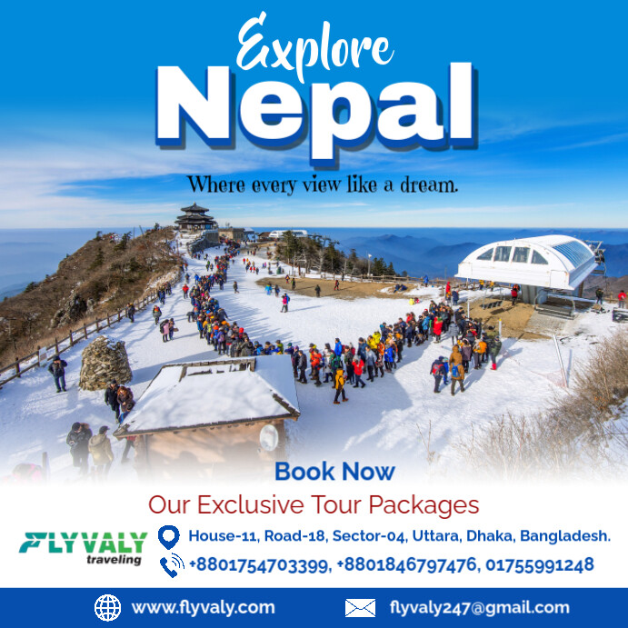 Copy of Blue Professional Nepal Poster Design Template Instagram Post ...