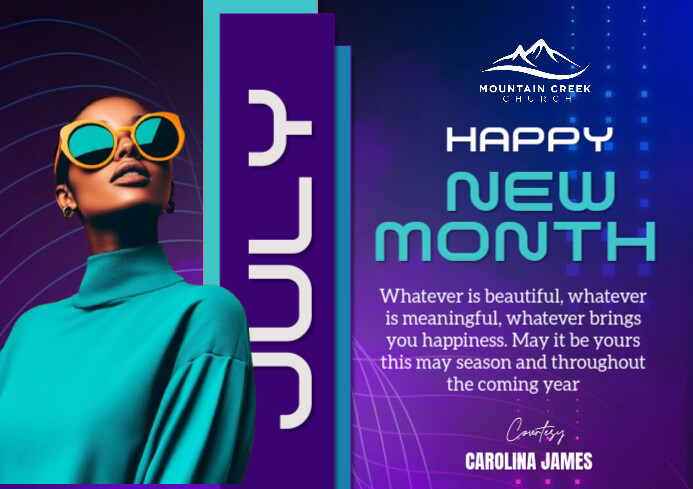 Copy of Blue Professional New Month Flyers A4 | PosterMyWall