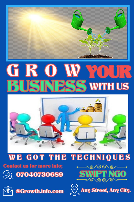 Copy of Blue Professional Ngo Flyer Poster | PosterMyWall