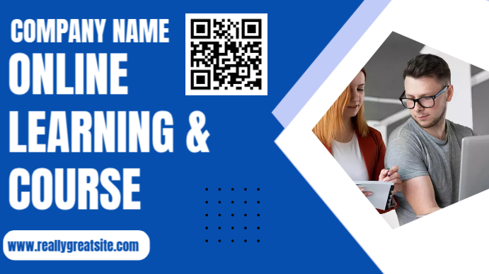 Blue Professional Online Learning Course Youtube Thumbnail Template | PosterMyWall