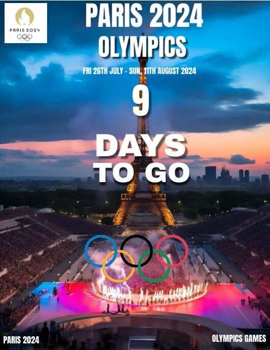 Modèle Blue Professional Paris Olympics Games Flyer | PosterMyWall