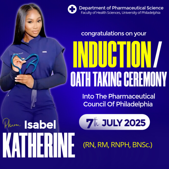 Copy of Blue Professional Pharmacy Induction Ceremony Instagram Post ...
