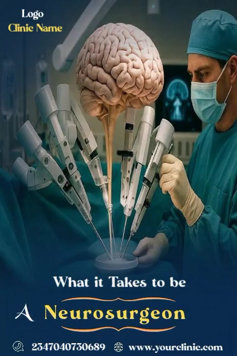 Blue Professional Posterneurosurgery Poster Template | PosterMyWall