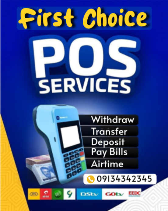 Blue Professional Reliable Pos Services Available Instagram Portrait ...