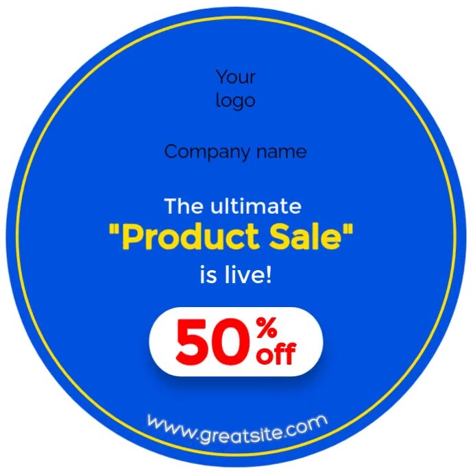 Copy of Blue professional Sale dangler | PosterMyWall