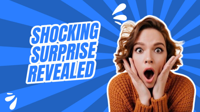 Blue Professional Shocking Youtube Thumbnail Template | PosterMyWall