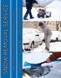 Snow Removal Service Poster Template | PosterMyWall
