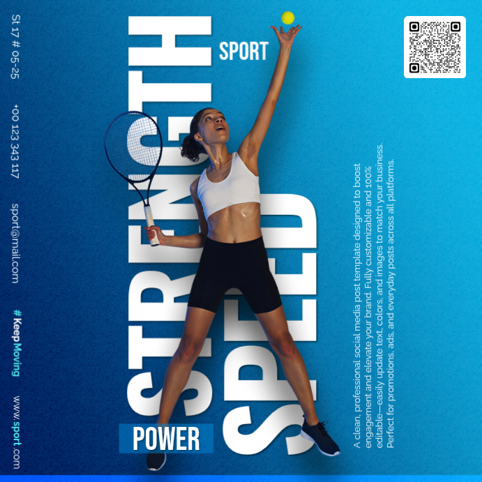 Blue Professional Social media Post Template | PosterMyWall