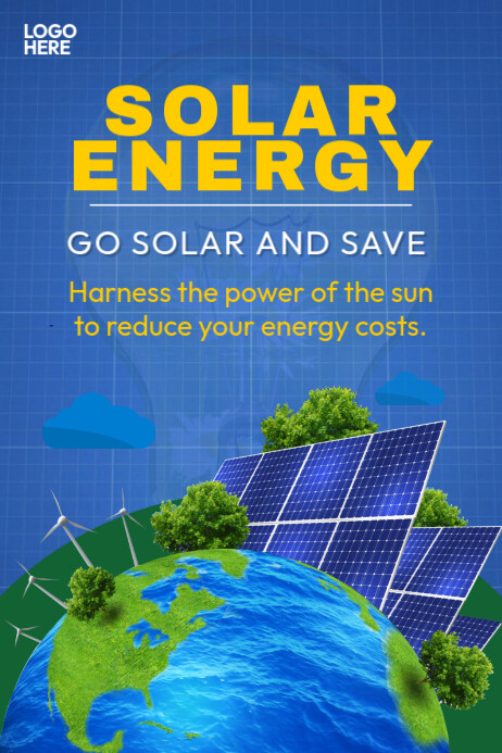 Copy of Blue Professional Solar Energy Poster | PosterMyWall