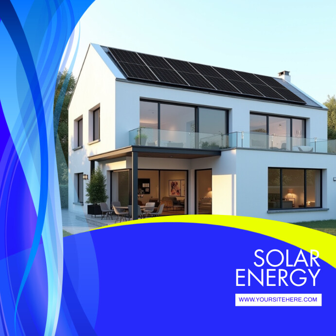 Plantilla de blue Professional Solar Instagram Post | PosterMyWall