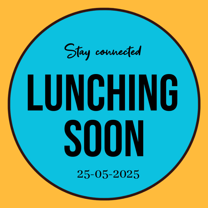 Blue Professional Stay Connected Launching So Template | PosterMyWall