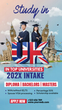 Study In Uk Instagram Story Template | PosterMyWall