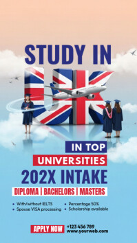 Study In Uk Instagram Story Template | PosterMyWall