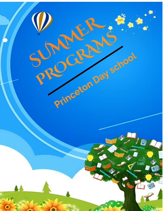 Blue Professional Summer Day School Flyer Template | PosterMyWall