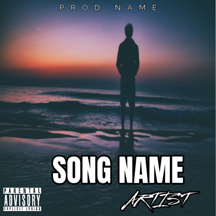 Blue Professional Sunset Album Cover Template | PosterMyWall