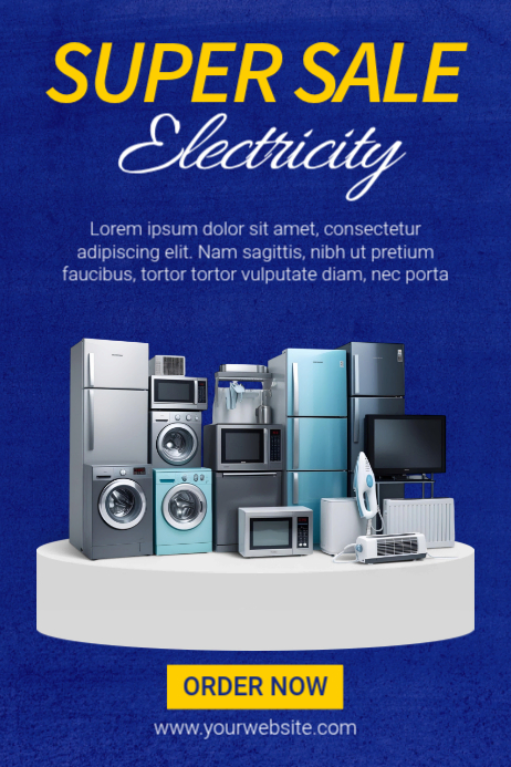 Blue Professional Super Sale Poster Template | PosterMyWall